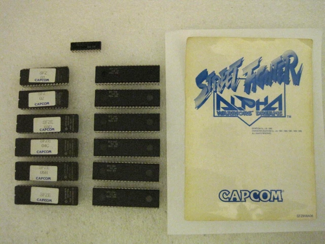 CAPCOM CPS2 STREET Fighter Alpha Original Romset And Sticker + Pld EUR ...