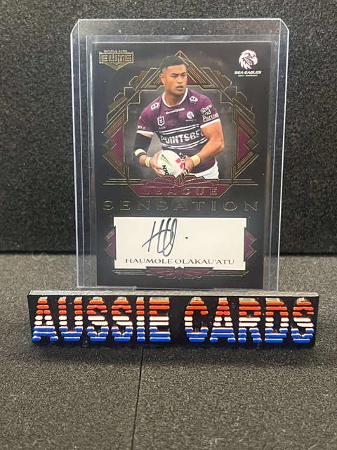 2024 NRL ELITE League Sensation Signature Black Haumole Olakau'atu ...