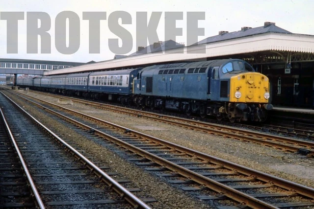 35MM SLIDE BR British Railways Diesel Loco Class 40 40107 Rhyl 1979 ...