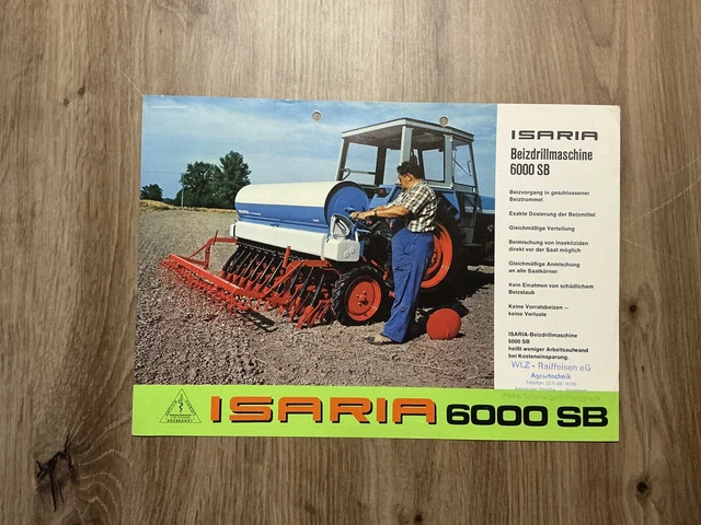 ORIG. ISARIA 6000SB Drillmaschinen Prospekt Brochure Eicher Traktor ...
