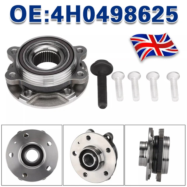 WHEEL HUB FLANGE+BEARING+BOLTS-KIT For Audi A4 A5 A6 A7 A8 Q5 2.0 TDI ...