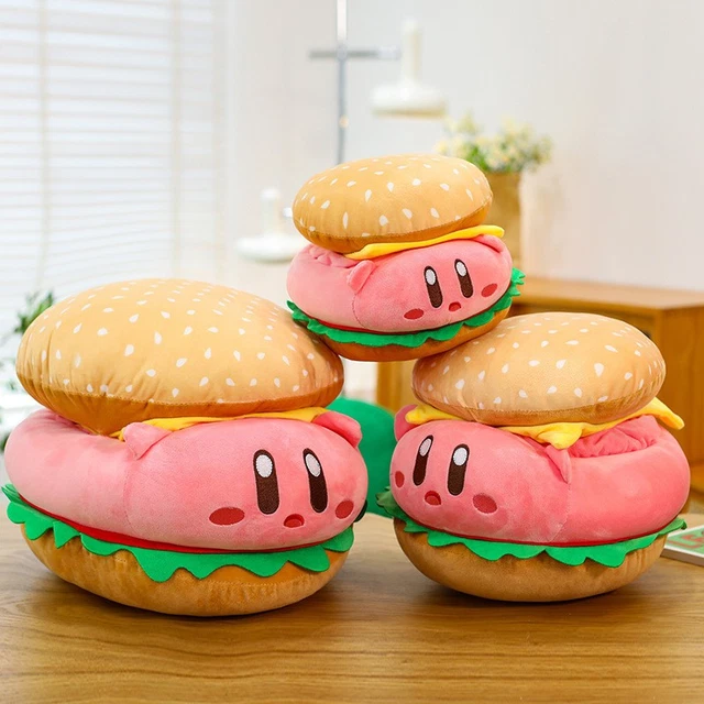 KIRBY HAMBURGER PLUSH Pillow With Short Pile Fur For Girls And Kids ...