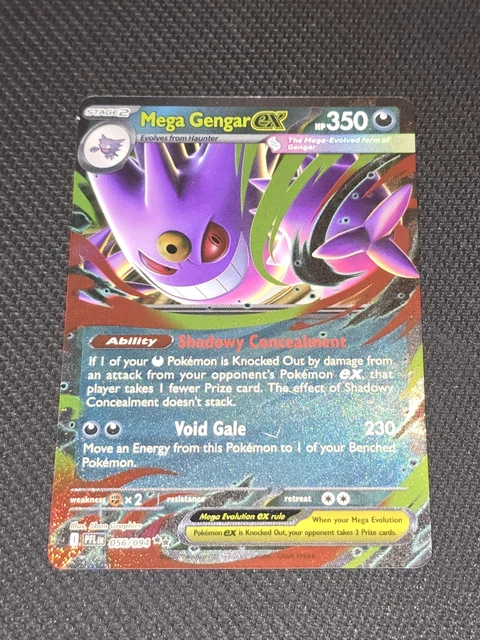 POKEMON TCG - Phantasmal Flames Mega Gengar Ex 056/094 £1.50 - PicClick UK
