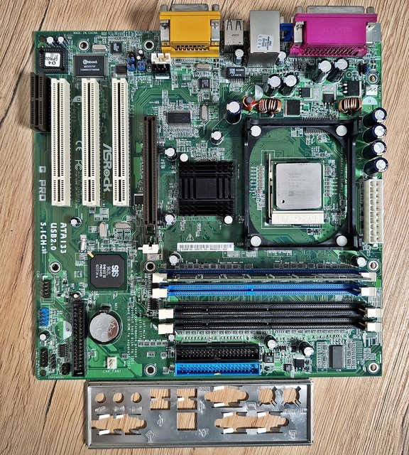 ASROCK G PRO DDR1/SDRAM Socket 478 Universal AGP SiS 650 Motherboard ...