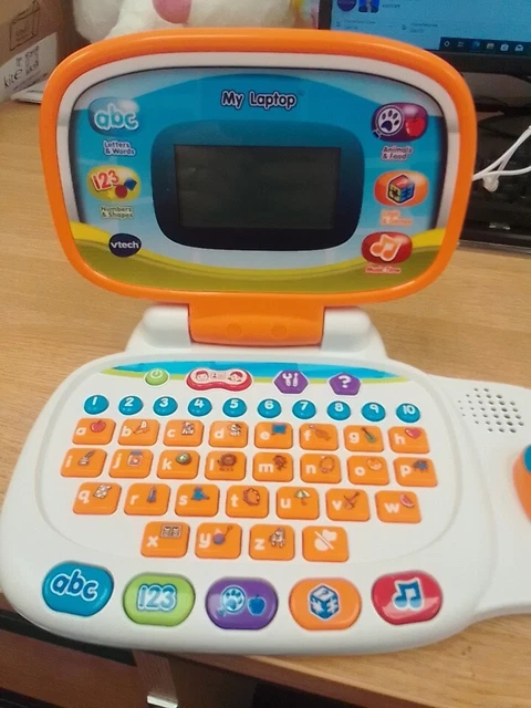 VTECH MY LAPTOP Orange Tote And Go Preschool Educational Computer No ...