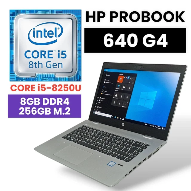 HP PROBOOK 640 G4/Core I5-8Gen/8GB RAM/256GB SSD#HP51 EUR 169,00 - PicClick DE