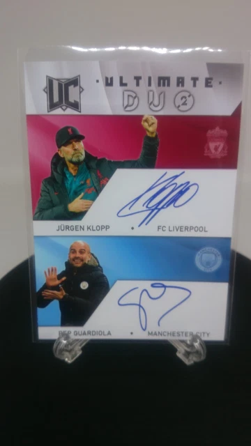 DUAL AUTO JÜRGEN Klopp Pep Guardiola/CUSTOM CARD/No Panini/No Topps ...