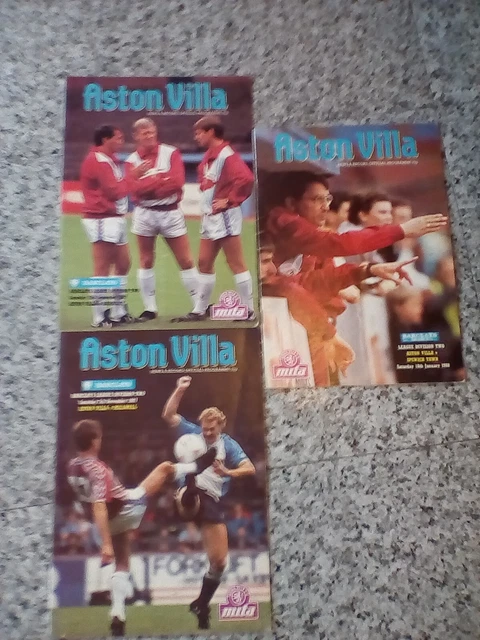 ASTON VILLA HOME Football Programmes . A Must For All Villa Fans £0.99 ...