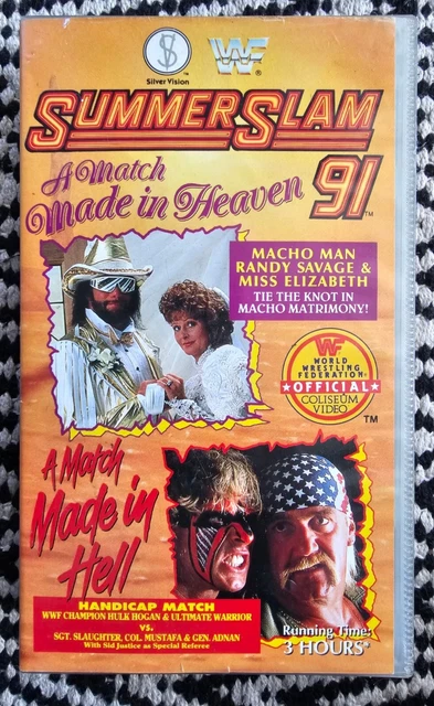 WWF SUMMERSLAM '91 (VHS) WWE Silver Vision Video 1991 Wrestling WCW AEW ...