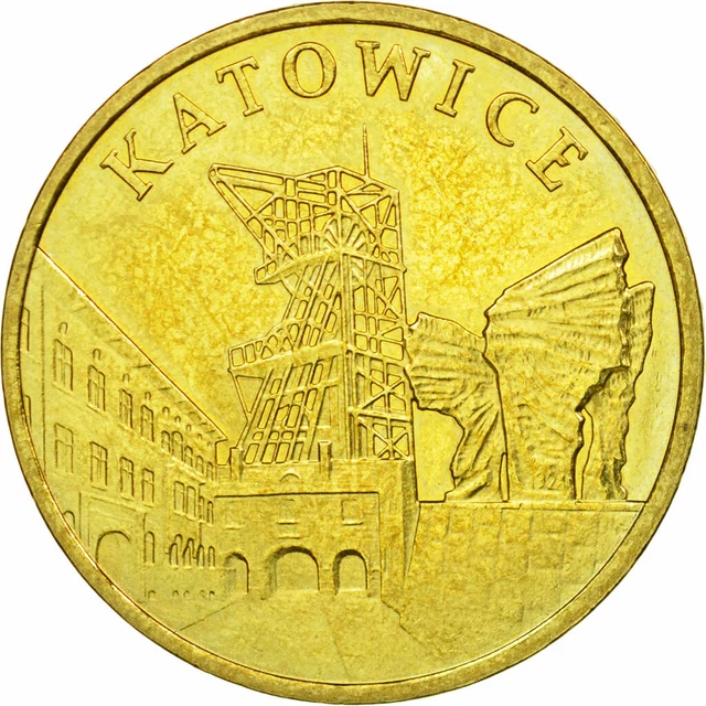 [#585060] MONETA, POLONIA, City of Katowice, 2 Zlote, 2010, Warsaw, BB ...