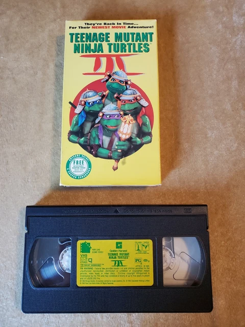 TEENAGE MUTANT NINJA Turtles III VHS Tape TMNT 1993 EUR 6,23 - PicClick FR