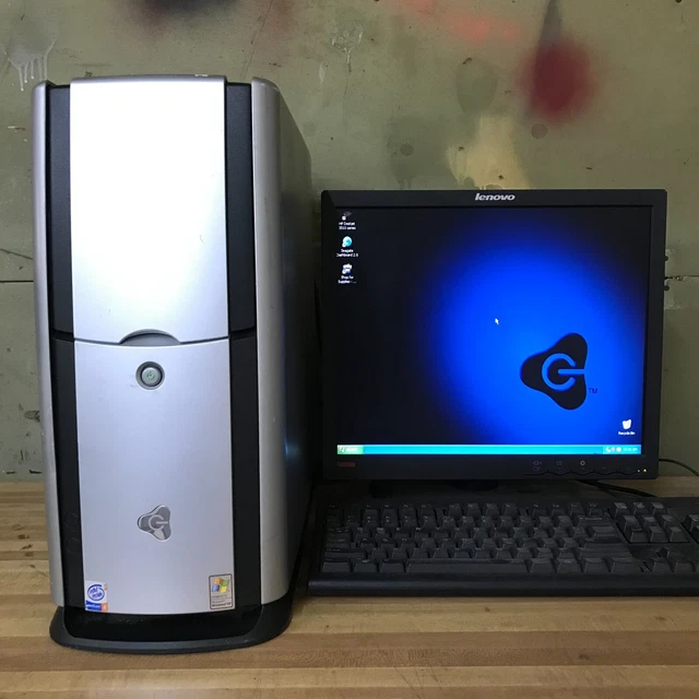GATEWAY ATX DESKTOP PC Retro Gaming Pentium 4 2.60GHz 512MB RAM ...