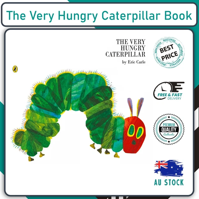 THE VERY HUNGRY Caterpillar By Eric Carle Paperback Book Children's ...