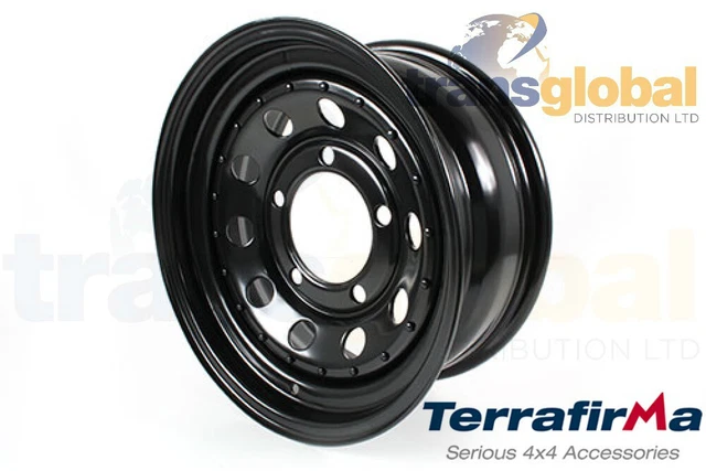 BLACK MODULAR 7X16 Steel Road Wheel x1 for Land Rover Defender ...