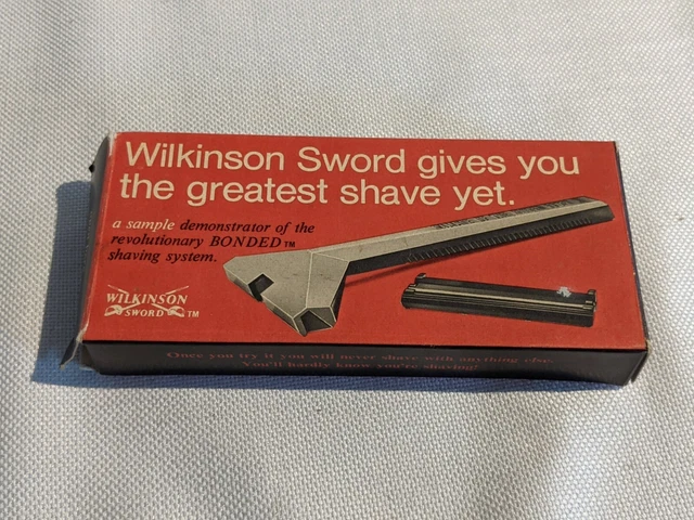 VINTAGE WILKINSON SWORD Bonded Shaving System Safety Razor Sample $10. ...