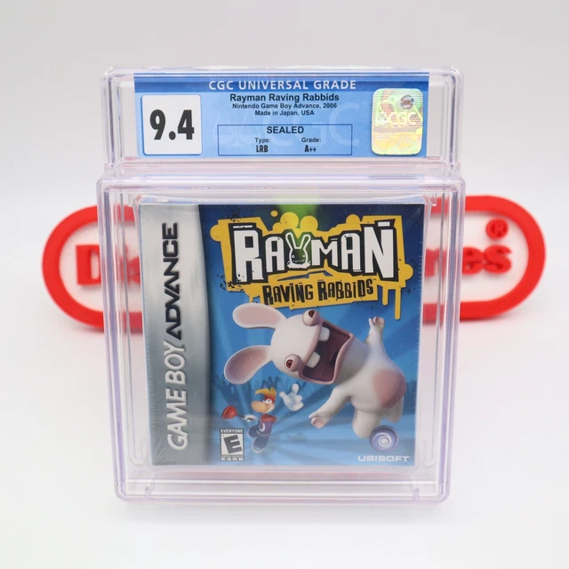 GAME BOY ADVANCE GBA RAYMAN: RAVING RABBIDS - CGC GRADED 9.4 A++! NEW ...