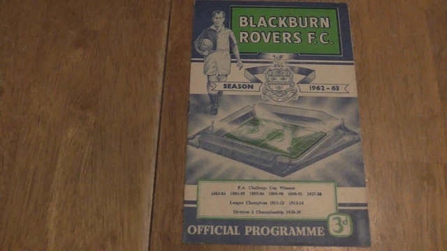 BLACKBURN ROVERS V Wolves 13Th May 1963 £2.77 - PicClick UK