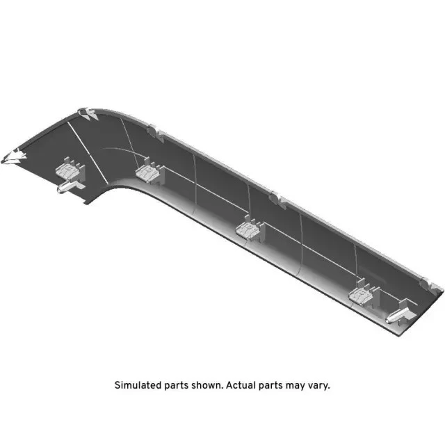 GENUINE GM JET Black Front Driver Side Door Armrest Cover Trim 23291499 ...