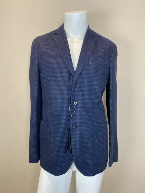 J. LINDEBERG MEN'S Donnie Slim fit Linen Blend Blazer In Blue Size 52R ...