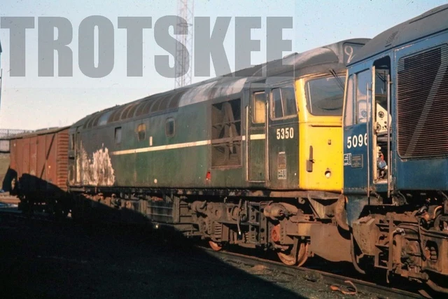 35MM SLIDE BR British Railways Diesel Loco Class 27 5350 Eastfield 1973 ...