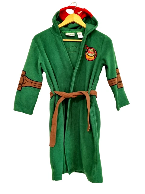 TMNT RAPHAEL DRESSING Gown Bath Robe Green Teenage Mutant Ninja Turtles ...