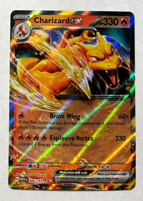 POKEMON 151 ENGLISH - CHARIZARD EX - DOUBLE RARE - 006/165 - NM/M $9.85 ...