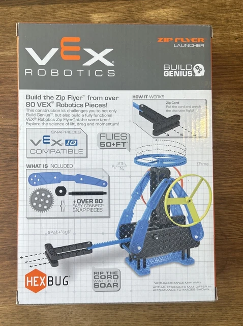 HEXBUG VEX ROBOTICS Zip Flyer Launcher Side Winder 2-in-1 Stem Toy New + Sealed $18.08 - PicClick AU