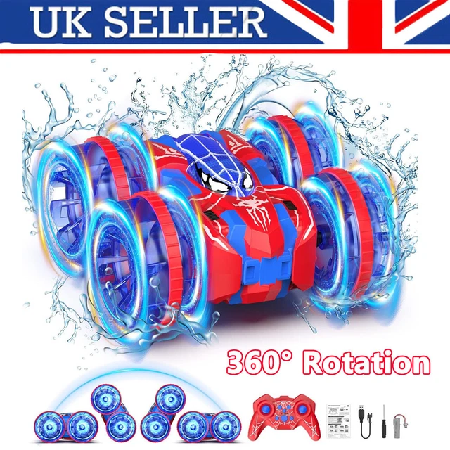 NEW 2.4GHZ RC Stunt Car 360° Rotation Remote Control Car Boys and Girls ...