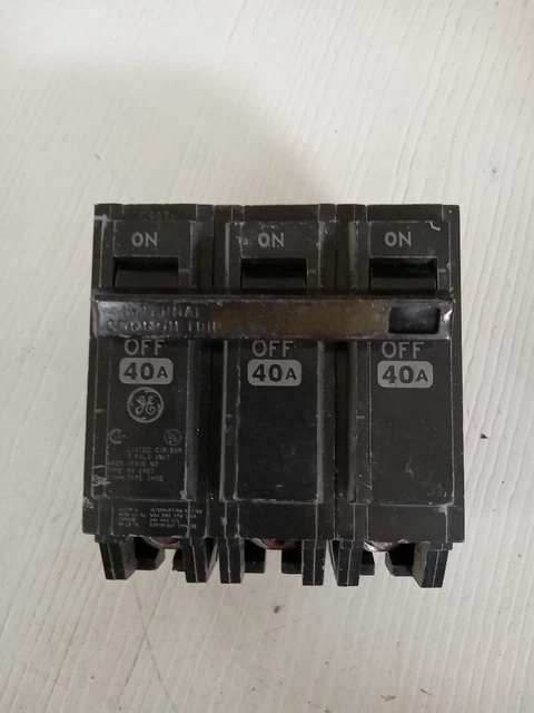 GE GENERAL ELECTRIC 40A 240V 3-Pole Circuit Breaker Thqb340 40A $47.35 ...