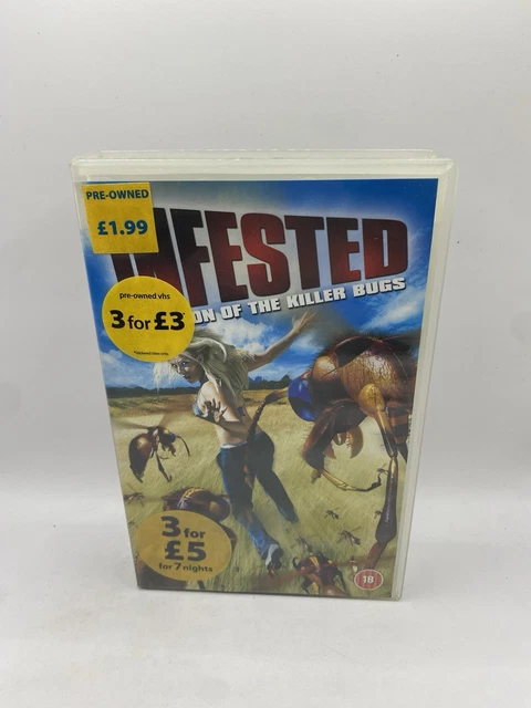 INFESTED INVASION OF The Killer Bugs Vhs Big Box Ex Rental Blockbuster ...