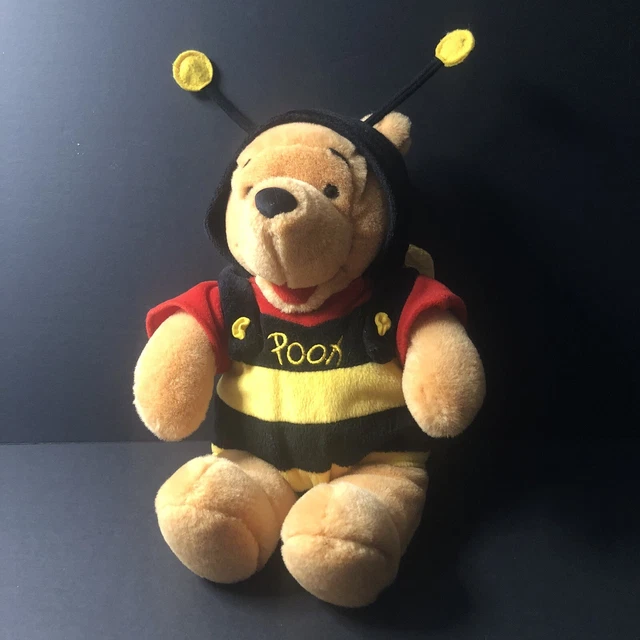 DISNEY WINNIE THE Pooh 10" Plush Honey bee Bumblebee outfit cute teddy ...