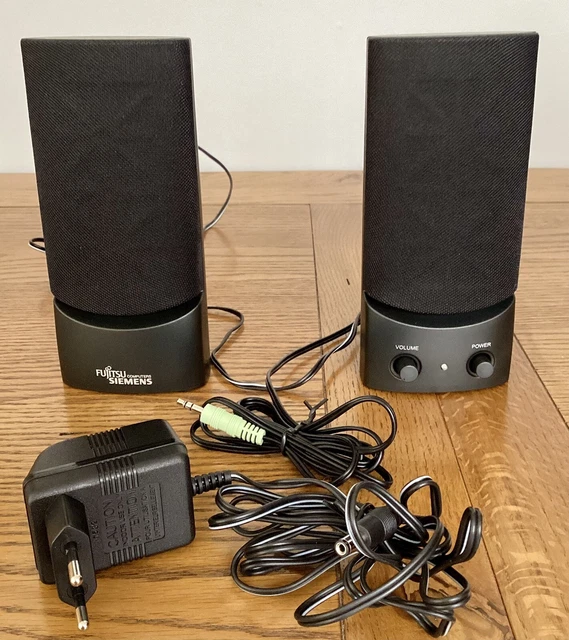 FUJITSU SIEMENS SOUNDSYSTEM 2.0 Multimedia Speaker System for Computer ...