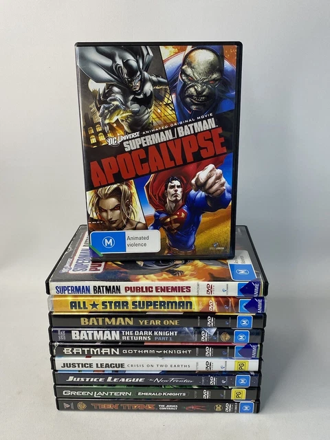 10 DC ANIMATED Film Collection DVD Lot Batman Superman Justice League £ ...