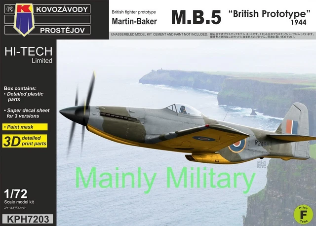 KOVOZAVODY PROSTEJOV 1/72 Martin-Baker MB.5 'British Prototype' 1944 £ ...