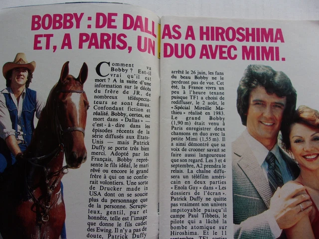 TÉLÉ POCHE N°1013 de 1985: Chantal Goya-Romy Schneider-Alain Delon-Eddy ...