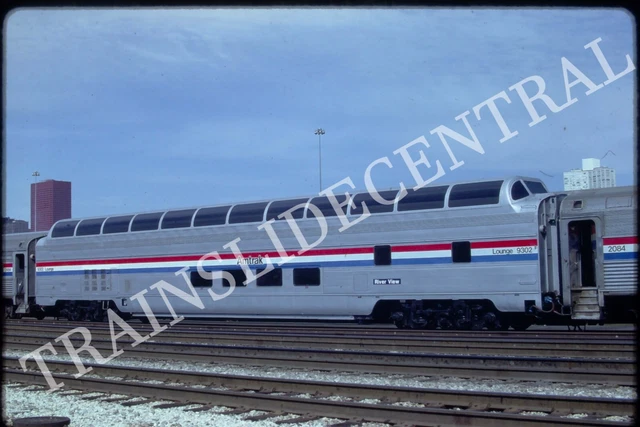 ORIGINAL ZUGRUTSCHE AMTK Amtrak Personenwagen Loungewagen 9302, 1985 ...