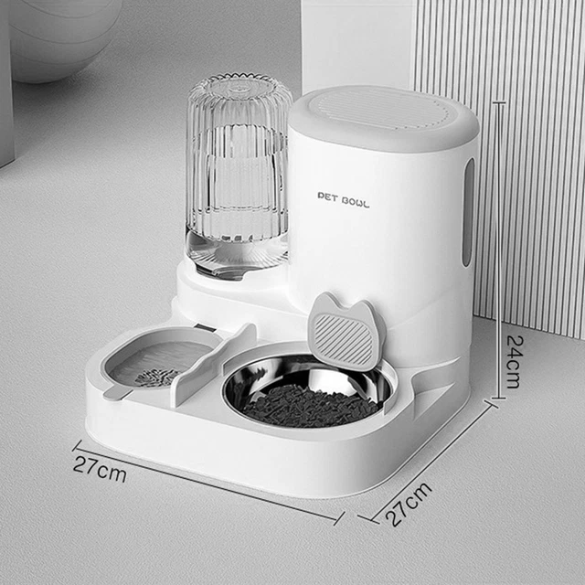 PET AUTOMATIC FEEDER 2 in 1 Dog Food Container Water Fountain ...