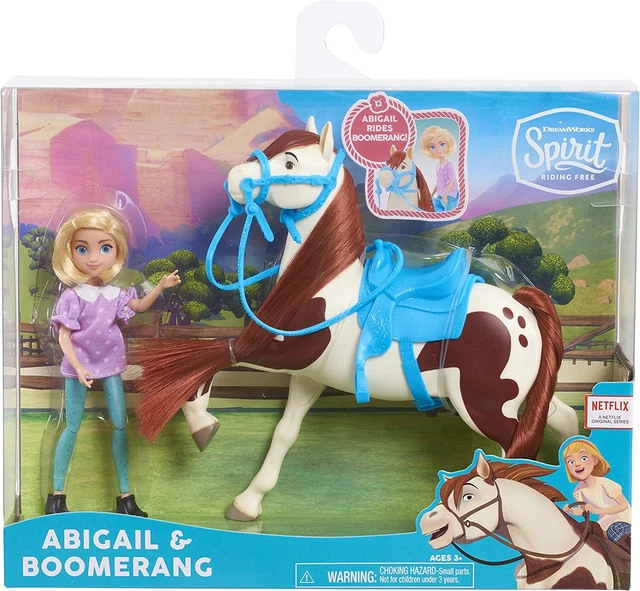 DREAMWORKS SPIRIT RIDING Free Collector Doll & Horse - Abigail ...