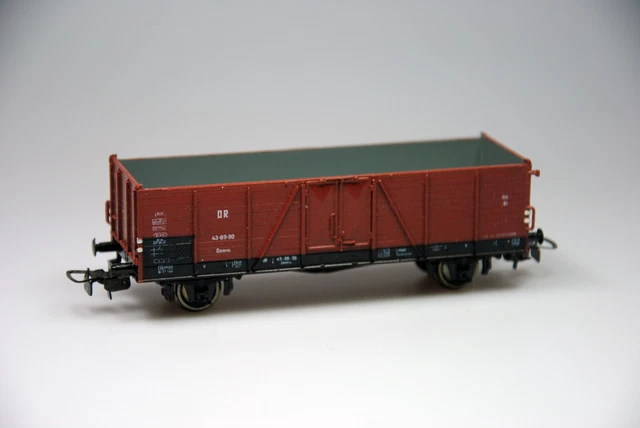 PIKO OFFENER GÜTERWAGEN DR, zweiachsig, braun, DC, H0, OVP (003) EUR 3 ...
