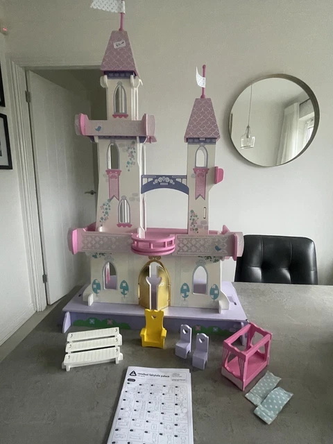 EARLY LEARNING CENTRE Rosebud Fairy Palace ELC Vintage Wooden Castle £ ...