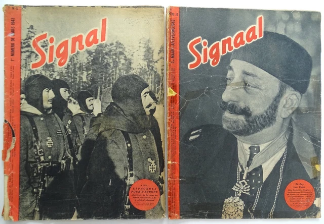 ORIGINAL WWII GERMAN SIGNAL ILLUSTRATED PHOTO MAGAZINES NOs. 5 & 6 ...
