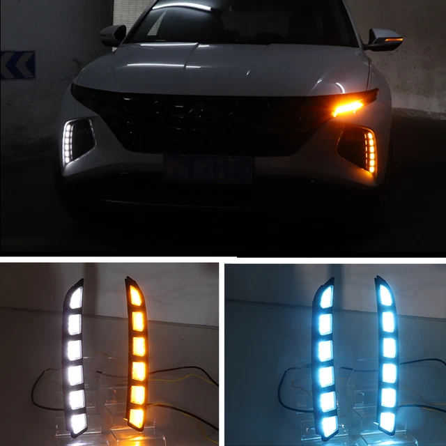 FOR 2022-2023 HYUNDAI Tucson DRL LED Daytime Running Light Bumper Fog ...