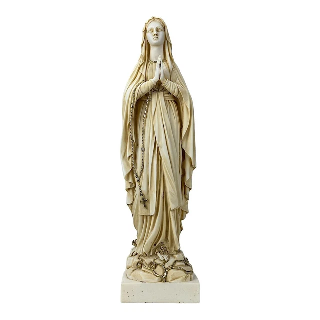 OUR LADY BLESSED Virgin Mary Greek Cast Marble Statue Sculpture 15.75 ...