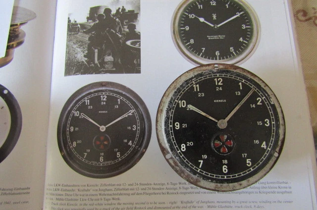 OLD GERMAN MILITARY clock use Panzer vehicle or fighter aircraft world ...