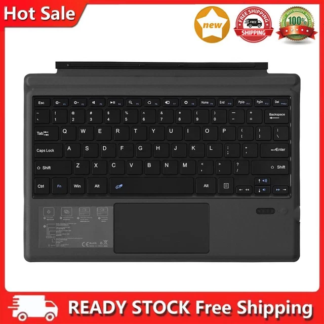 WIRELESS BLUETOOTH 3.0 Tablet Keyboard Type-C Charging for Surface Pro ...