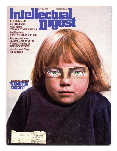 INTELLECTUAL DIGEST MAGAZINE Vol. 4 #8 VG 4.0 1974 qualité basse EUR 6 ...