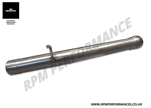 VW T-ROC R Resonator Res Delete Mandrel Bent Exhaust £94.99 - PicClick UK