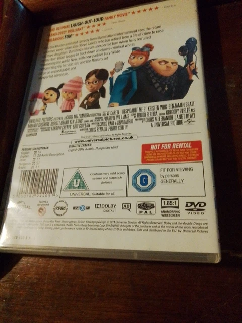 DESPICABLE ME 2 Dvd 2013 Release Starting Steve Carell And Kristen Wiig ...