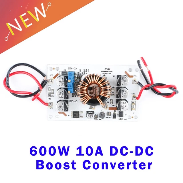 600W DC-DC BOOST Converter 10A Adjustable Power Module LED Driver $10. ...
