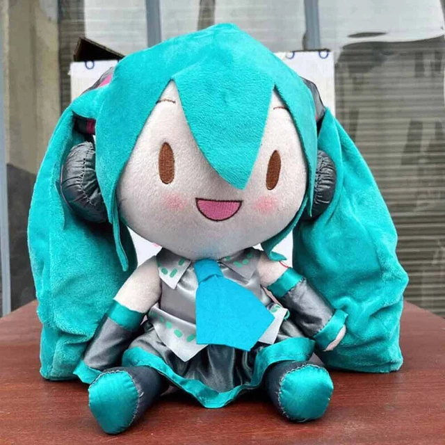 32CM ANIME HATSUNE Miku Plush Toy Kawaii Miku Soft Stuffed Doll Kids ...
